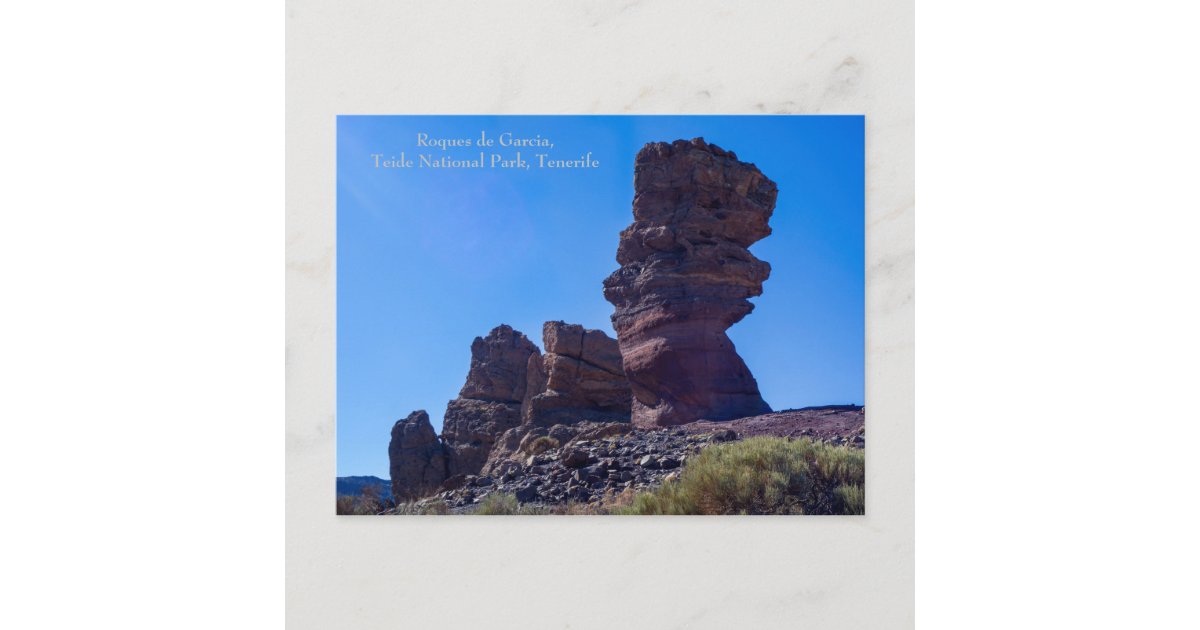 Rocks in Teide National Park, Tenerife, Postcard | Zazzle