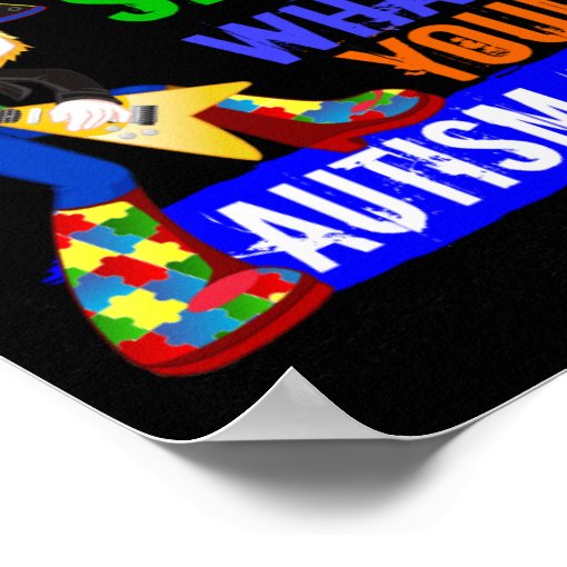 Rocks Spectrum Autism Poster | Zazzle