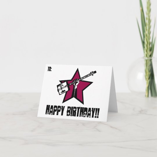 "RockStar" Birthday cards | Zazzle.com