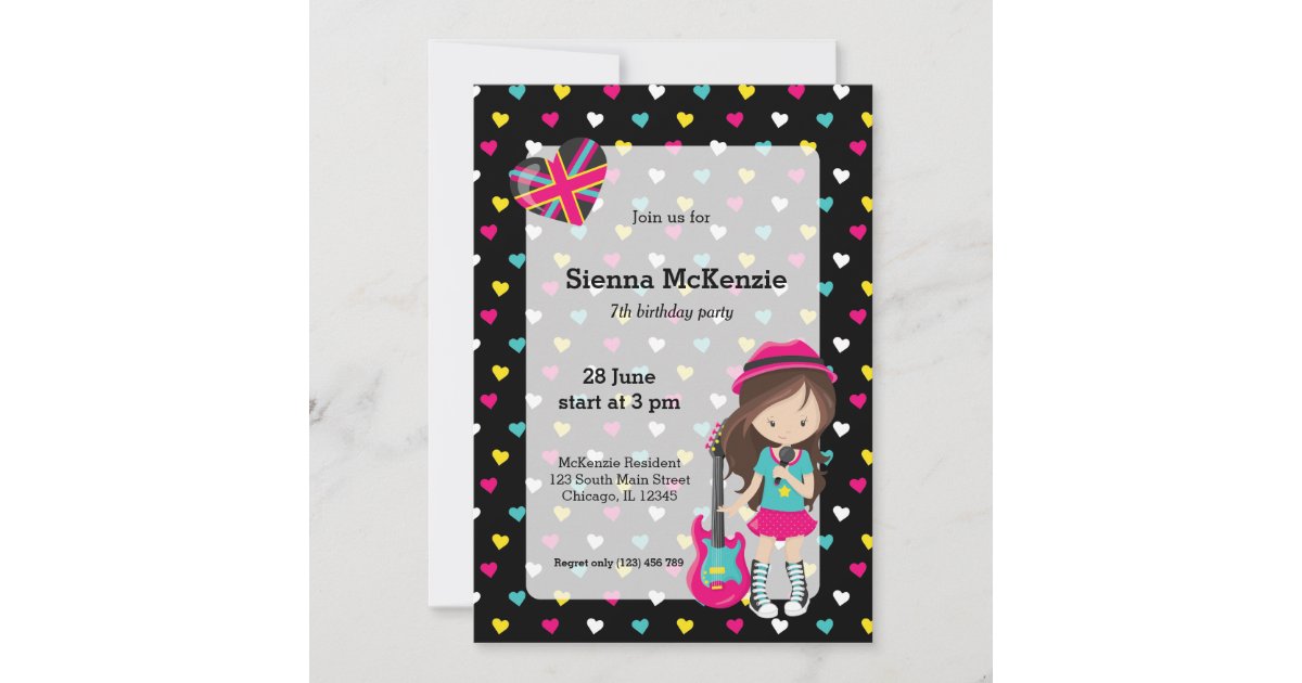 Rockstar party invitation | Zazzle