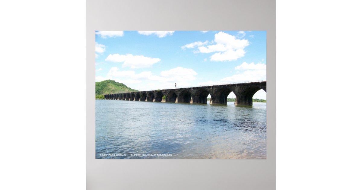 Rockville Stone Masonry Arch Railway Bridge Poster | Zazzle