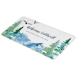 Rocky Mountain Adventure Guide License Plate | Zazzle