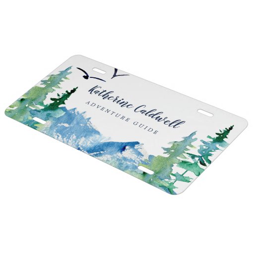 Rocky Mountain Adventure Guide License Plate | Zazzle