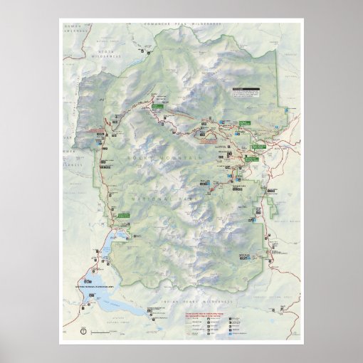 Rocky Mountain (Colorado) map poster | Zazzle