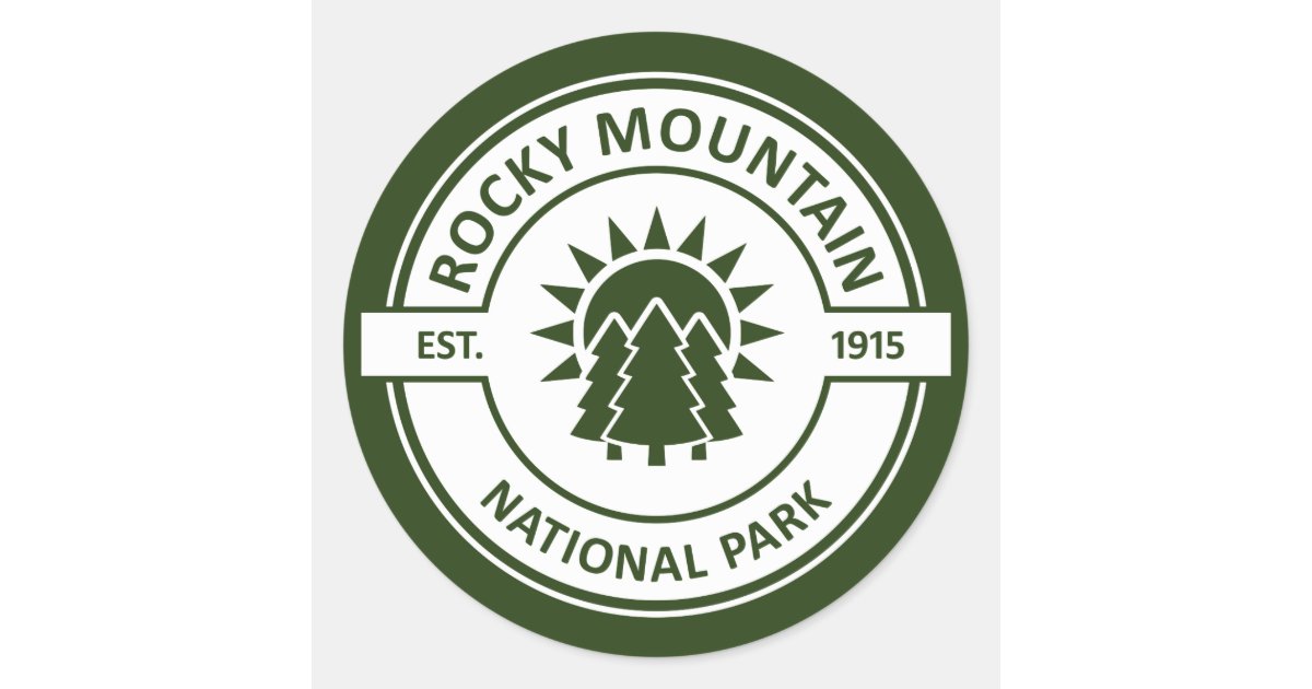 Rocky Mountain National Park Classic Round Sticker | Zazzle