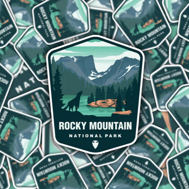 Rocky Mountain National Park | Die-Cut Sticker | Zazzle