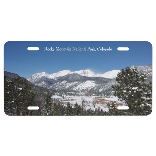 Rocky Mountain National Park license plate | Zazzle.com