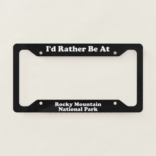 Rocky Mountain National Park - LPF License Plate Frame | Zazzle.com