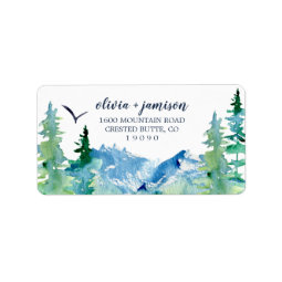 Rocky Mountain Return Address Label | Zazzle