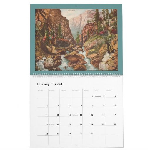 Rocky Mountain Views on the Rio Grand Railroad Calendar | Zazzle