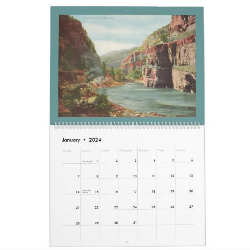 Rocky Mountain Views on the Rio Grand Railroad Calendar | Zazzle