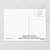 Rocky Point Sunset Postcard | Zazzle