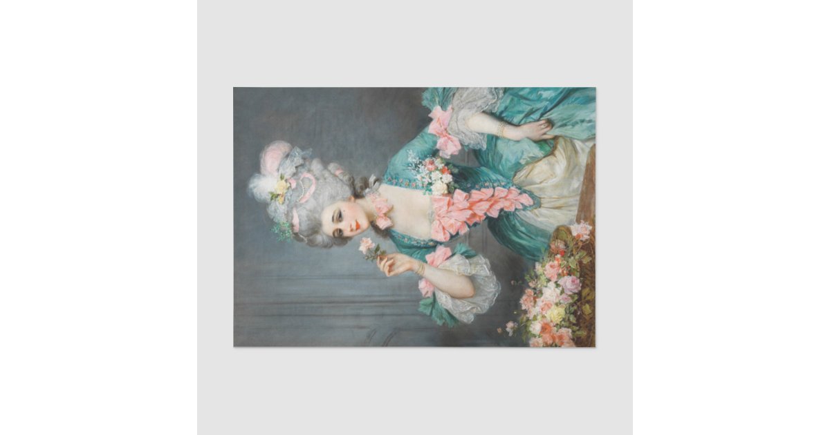Rococo Art Print Decoupage Decoupaging Baroque Tissue Paper | Zazzle