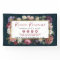 Rococo Damask & Elegant Floral Advertising Display Banner | Zazzle