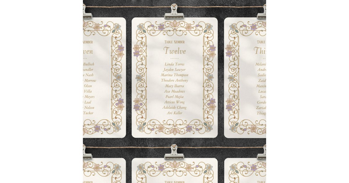 Rococo Revival Elegant Vintage Floral Wedding Invitation | Zazzle
