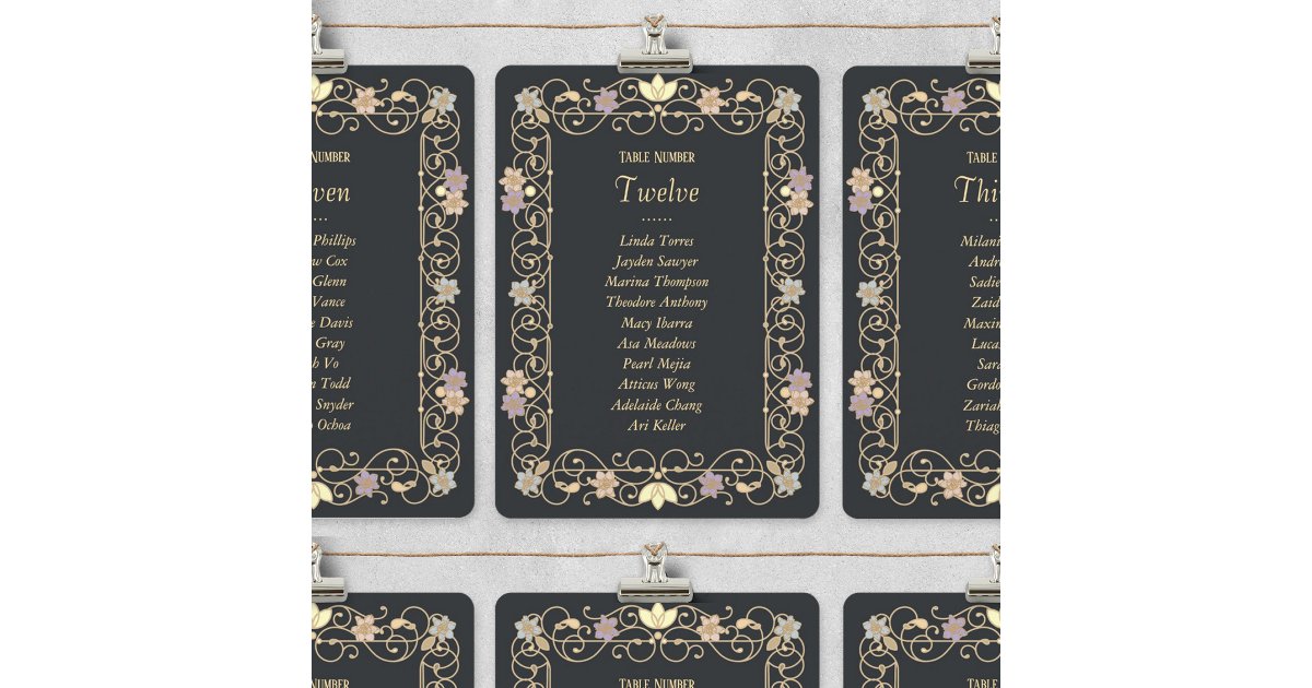 Rococo Revival Elegant Vintage Floral Wedding Invitation | Zazzle