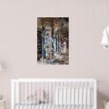 Rococo-Style Library Interior Poster | Zazzle
