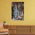 Rococo-Style Library Interior Poster | Zazzle