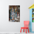 Rococo-Style Library Interior Poster | Zazzle