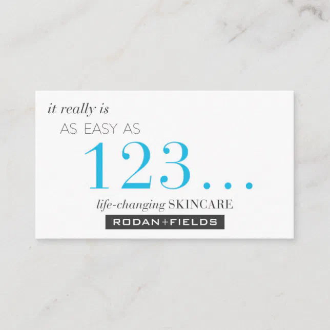 Rodan and Fields Sample Cards | Zazzle
