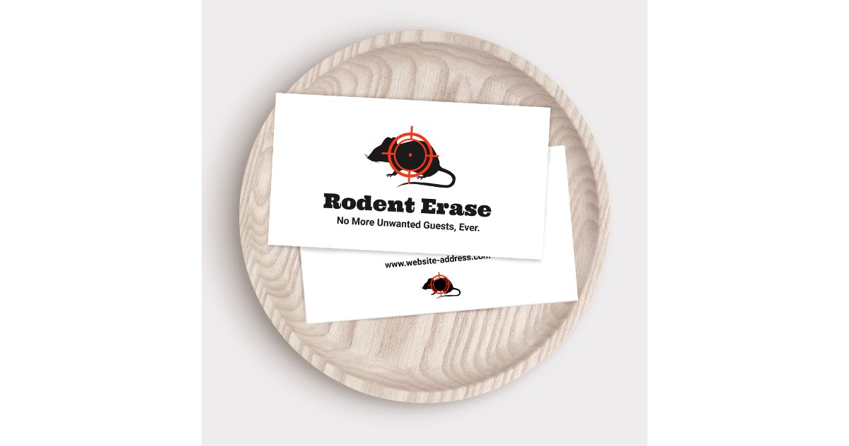 Rodent Control Mouse Exterminator Business Card | Zazzle
