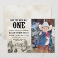 Rodeo 1st Birthday How The West Was One Photo Invitation | Zazzle