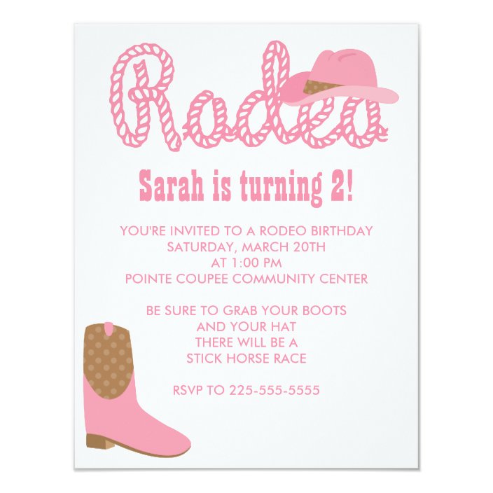 Rodeo Birthday Invitation | Zazzle.com