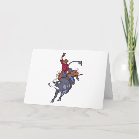 Rodeo Bull Rider Card | Zazzle.com