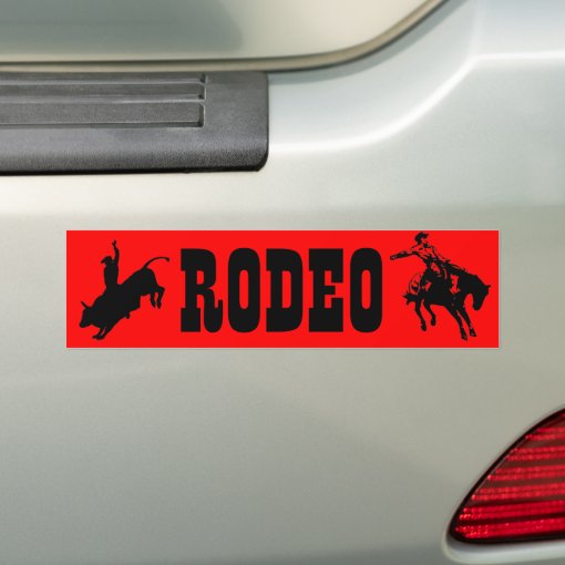 RODEO BUMPER STICKER | Zazzle