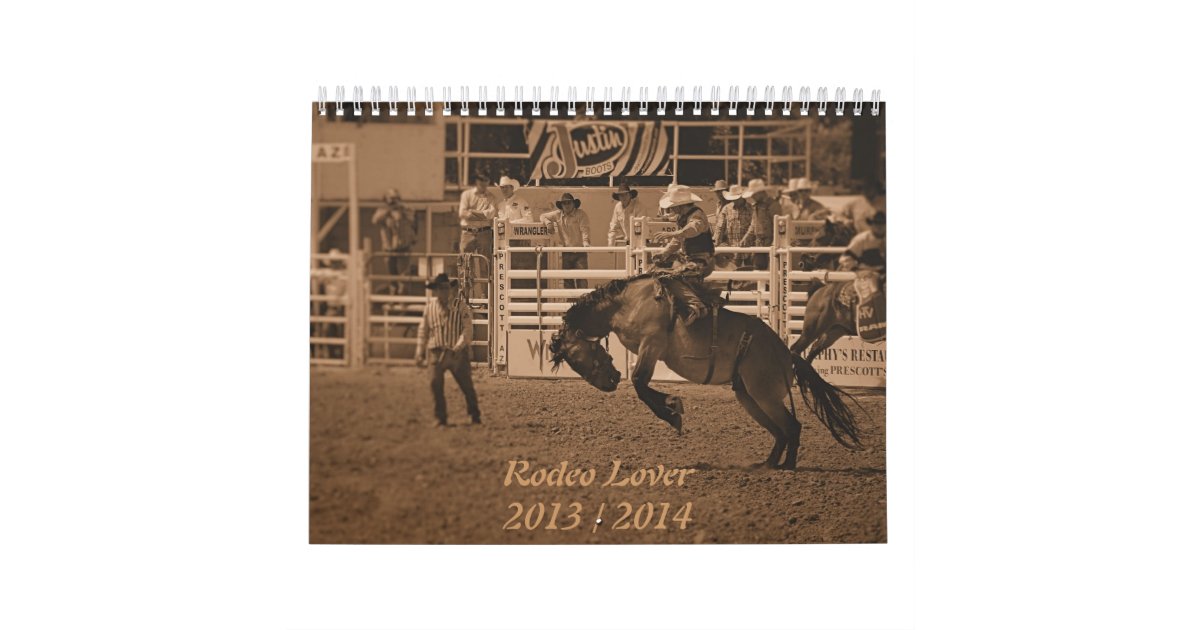 Rodeo Cowboy Calendar | Zazzle