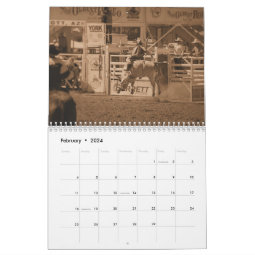 Rodeo Cowboy Calendar | Zazzle
