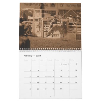 Rodeo Cowboy Calendar | Zazzle