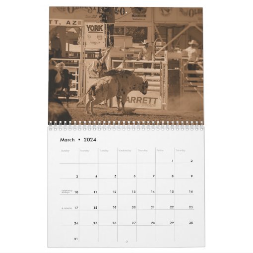 Rodeo Cowboy Calendar | Zazzle