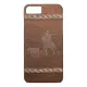 Rodeo Cowboy - Calf Roping, Leather & Rope Case-Mate iPhone Case | Zazzle
