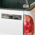 Rodeo Cowboy Steer Wrestling Bumper Sticker | Zazzle
