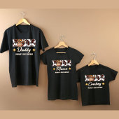 Rodeo Daddy Cowboy cow pattern birthday matching T-Shirt | Zazzle