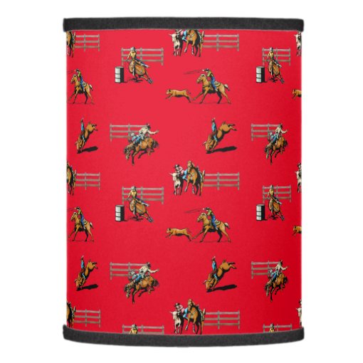 Rodeo Events Cowboys Cowgirls Horses Lamp Shade | Zazzle
