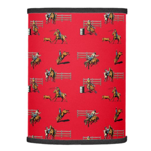 Rodeo Events Cowboys Cowgirls Horses Lamp Shade | Zazzle
