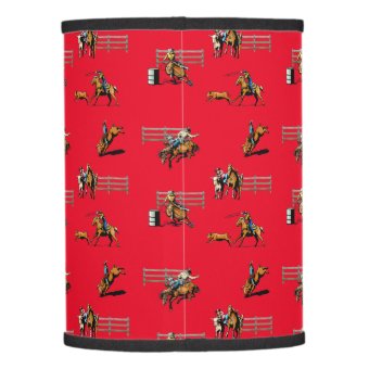 Rodeo Events Cowboys Cowgirls Horses Lamp Shade | Zazzle