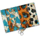Rodeo Glam Turquoise Cowhide Print Decoupage Tissue Paper | Zazzle