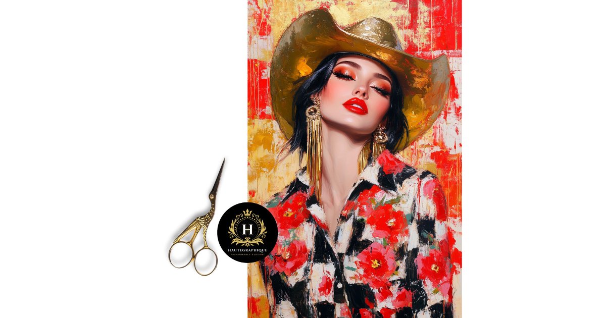 Rodeo Glam Western Cowgirl Decoupage Tissue Paper | Zazzle