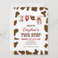 Rodeo Two step Western Cowboy 2ND Birthday Invitation | Zazzle
