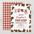 Rodeo Two step Western Cowboy 2ND Birthday Invitation | Zazzle