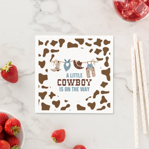 Rodeo Western Cowboy Baby Shower Napkins | Zazzle