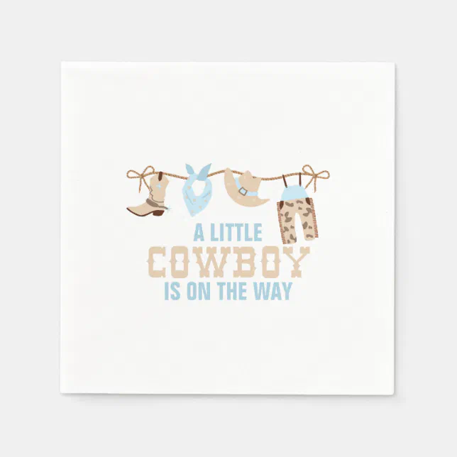 Rodeo Western Cowboy Baby Shower Napkins | Zazzle