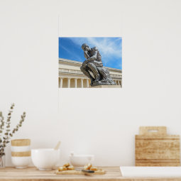 Rodin Thinker Statue Poster | Zazzle