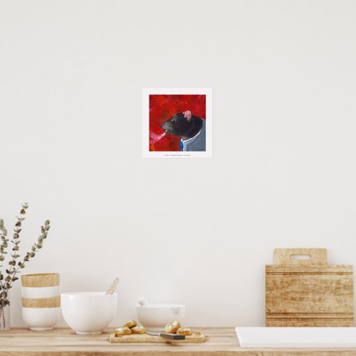 Rodney the Rat - business suit smoking unique art Poster | Zazzle