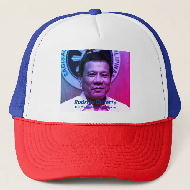 Rodrigo Duterte, 16th President of the Philippines Trucker Hat | Zazzle