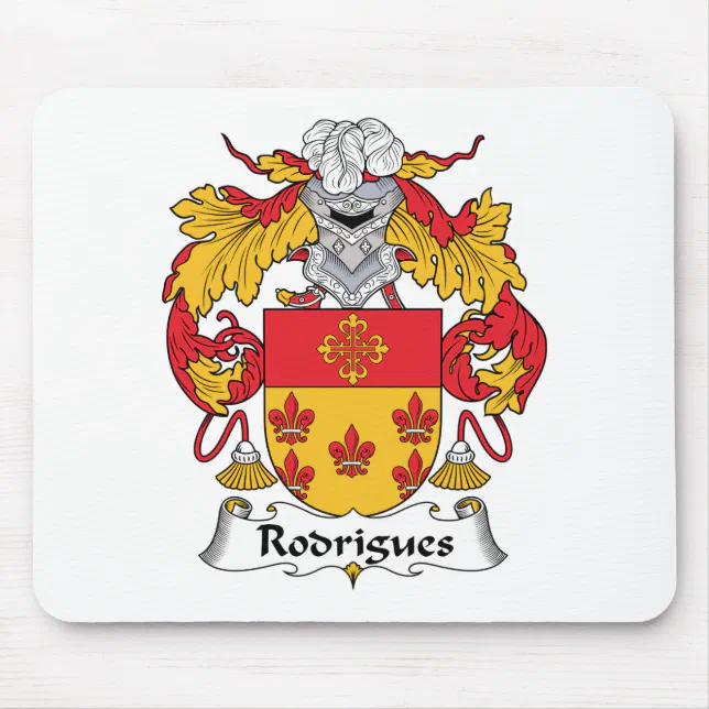 Rodrigues Family Crest Mouse Pad | Zazzle