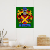 Rodriguez Coat of Arms Heraldic Print | Zazzle